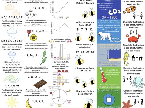 environment ks2 maths activities bundle teaching resources