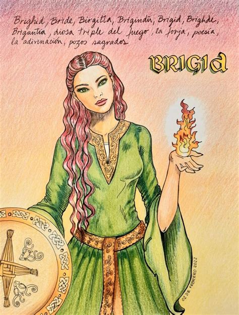 Diosa Brigit Goddess Art Brighid Goddess Celtic Goddess