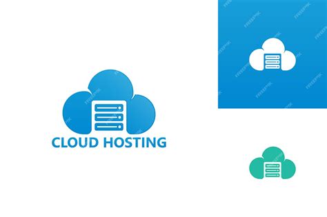 Premium Vector Cloud Hosting Logo Template Design Vector Emblem