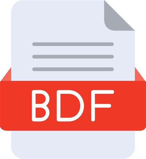 Bdf File Format Line Icon 28642966 Vector Art At Vecteezy