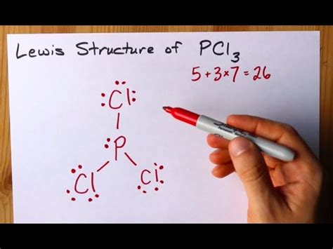 Example 1 Drawing The Lewis Structure For Pcl3 Youtube