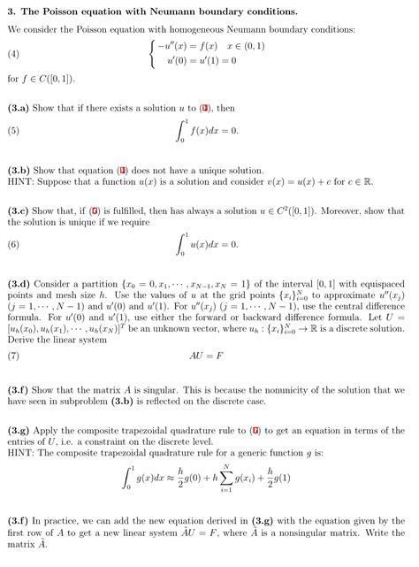 solved the poisson equation with neumann boundary