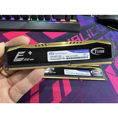 團隊精英 Ram 4gb Ddr3 總線 1600mhz 散熱器 舊 蝦皮購物