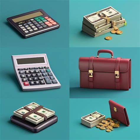 A Colorful Phone With A Calculator On It And A Calculator On The Top Premium Ai Generated Image