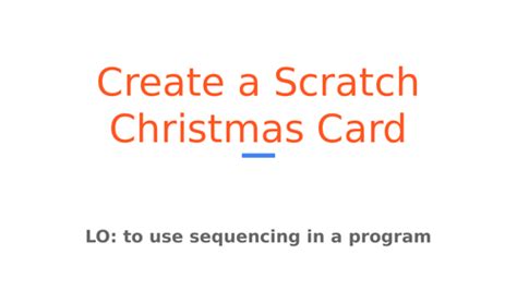 Scratch Christmas Card Computing Ict With Primm And Example