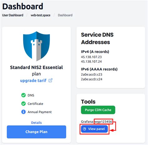 Protection Grafana Wedos Documentation And Knowledge Base