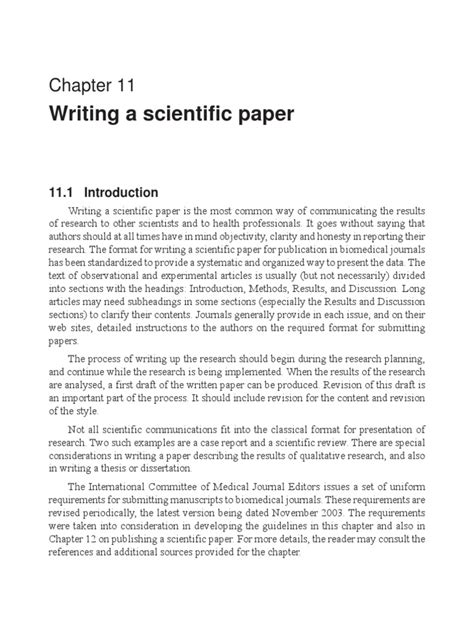 How To Write Scientific Paper Pdf