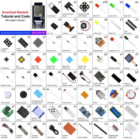 Freenove Ultimate Starter Kit For Esp32 Wrover Cam