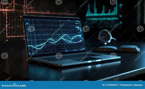 Stock Cryptocurrency Chart Trader Business Growing With Virtual