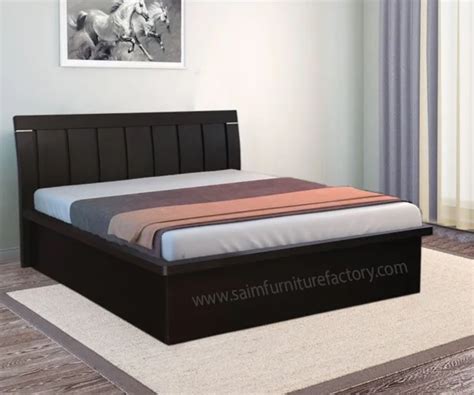 King Size Double Bed In Black Frame In Lahore Saim Furniture Factory