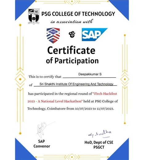 Grateful For Participating In Itech Hackfest Deepakkumar S Posted On The Topic Linkedin