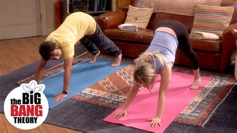 Raj And Penny Do Morning Yoga The Big Bang Theory Youtube
