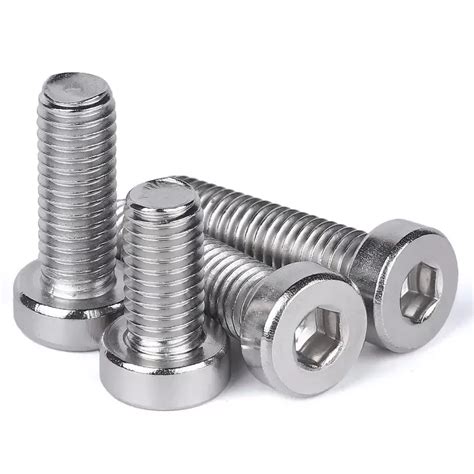 China Stainless Steel Din7984 Hex Socket Thin Head Cap Screws Suppliers Manufacturers Factory