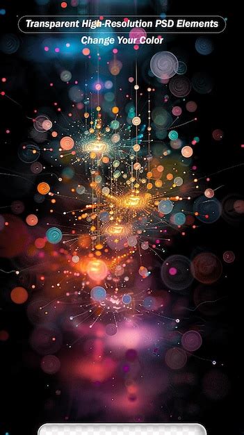 Premium Psd Molecular Structure Series Interplay Of Abstract Atoms On Abstract Background