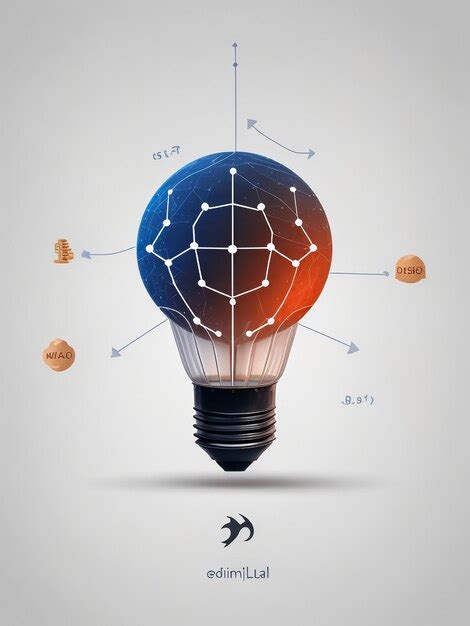 Premium Ai Image A Minimalist Logo Bulb Data Science And Deep