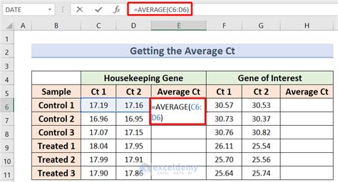 How To Calculate Delta Delta Ct In Excel 4 Methods