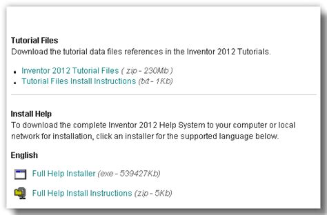 From The Trenches With Autodesk Inventor Where Are The Inventor 2012 Tutorial And Help Files
