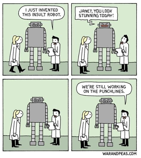 Insult Robot War And Peas Webcomic