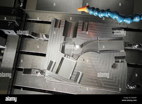 CNC Lathe Processing Stock Photo Alamy