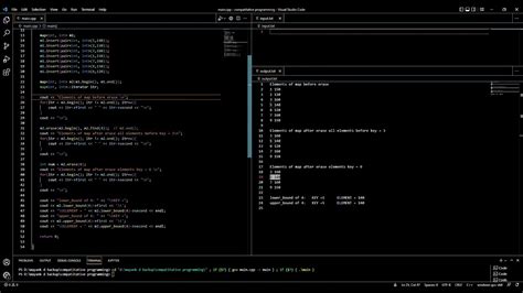 method of map in c erase find lower bound upper bound