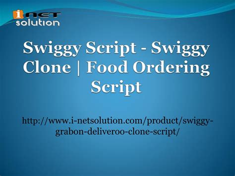 Ppt Swiggy Clone Food Ordering Script Powerpoint Presentation Free Download Id7869989