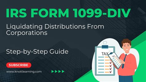 How To Report Irs Form 1099 Div Liquidating Distributions From A Corporation Youtube