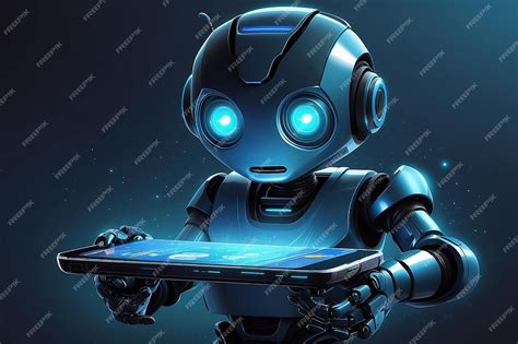 Premium Ai Image Chat Bot Concept Illustration