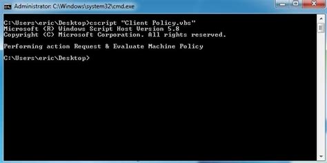 Initiate Sccm Client Policy Retrieval Using Vb Script