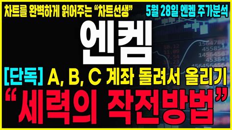 엔켐 주가분석 긴급공시 Abc 계좌돌리기 세력들의 작전방법 폭등직전 6월 엔켐의 가장 큰 시세가 나올 때 반드시