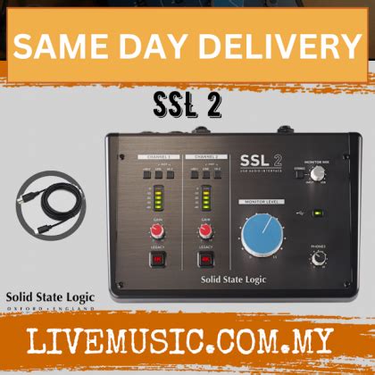 Solid State Logic SSL2 USB Audio Interface With Legendary 4K Legacy Mode SSL 2 SSL 2