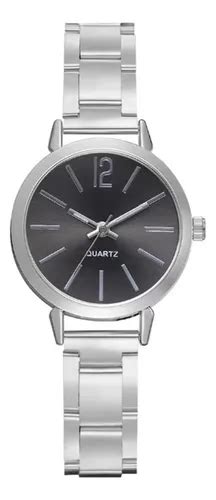 Pulseira 3 Relógio Feminino Moderno Com Pulseira De Ouro Mercadolivre