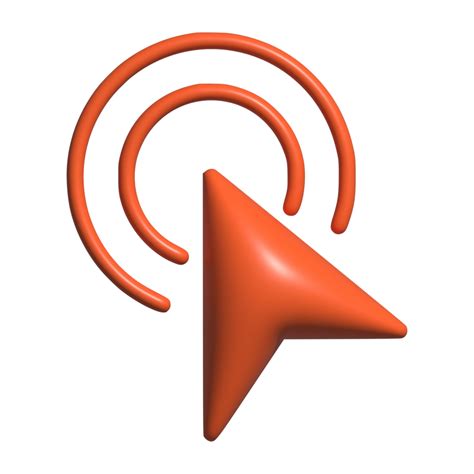 3d Icon Of Cursor Pointer 22288338 Png