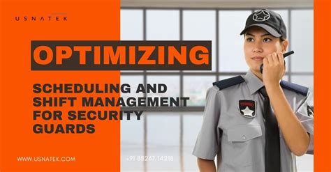 optimizing scheduling and shift management for security guards