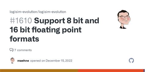 Support 8 Bit And 16 Bit Floating Point Formats · Issue 1610 · Logisim