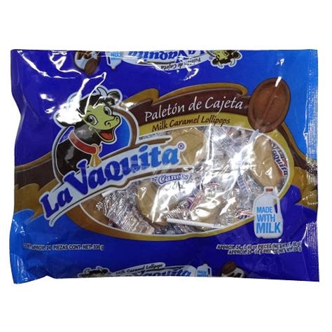 La Vaquita Milk Caramel Lollipops 21ct 12 Per Case