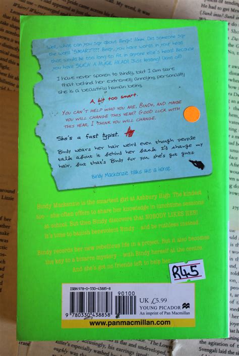 Becoming Bindy Mackenzie Jaclyn Moriarty Belles Books Secondhand Books