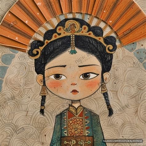 Ai创作图q版皇后插画 蒙古女孩插画 格格头像插画 京剧女孩插画 宫廷系列人物插画 京族女孩插画 贵妃插画 锡伯族女孩插画 巧姐人物插画 纳西族女孩插画 元春插画 地主婆插画设计 民族女孩插画