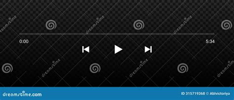 Audio Or Video Player Progress Bar On Start Position With Time Slider