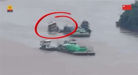 စစ်ကောင်စီ၏ စစ်သင်္ဘော ၁၇ စီးကို တိုက်ခိုက်မှု ၂ စီး မီးလောင်ပျက်စီးနစ်မြုပ်ပြီး ၂ စီးဆက်လက