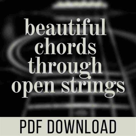 Beautiful Chords Through Open Strings Weekly Live Lessons And Workouts Guitar Gathering