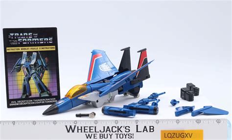 Thundercracker 100 Complete Vintage 1984 G1 Transformers Hasbro Action Figure Wheeljacks Lab