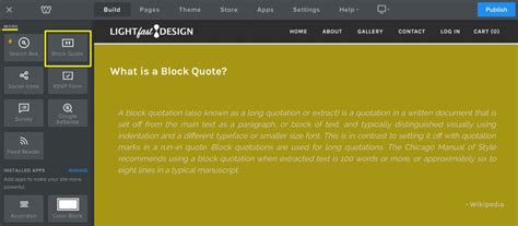 The Block Quote Element Weebly Support US The Block Quote Element Weebly Support US