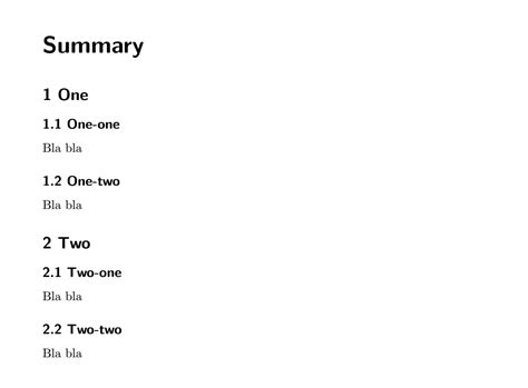 Sectioning Add A Summary Of Sections In Chapters TeX LaTeX Stack Exchange