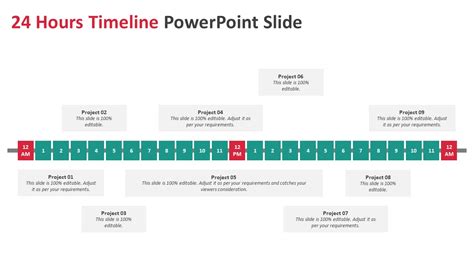 24 Hours Timeline Powerpoint Slide Ppt Templates