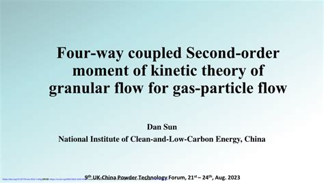 Pdf Four Way Coupled Second Order Moment Of Kinetic Theory Of