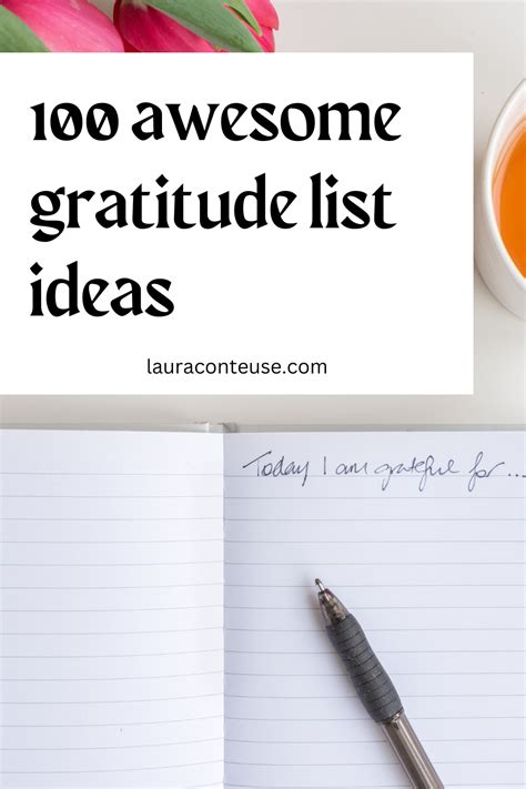 100 Gratitude List Ideas Gratitude List Gratitude Gratitude Journal