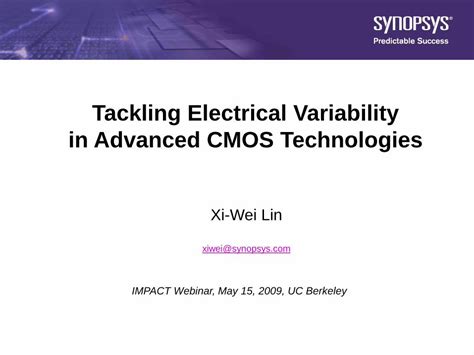 Pdf Tackling Electrical Variability In Advanced Cmos Technologies
