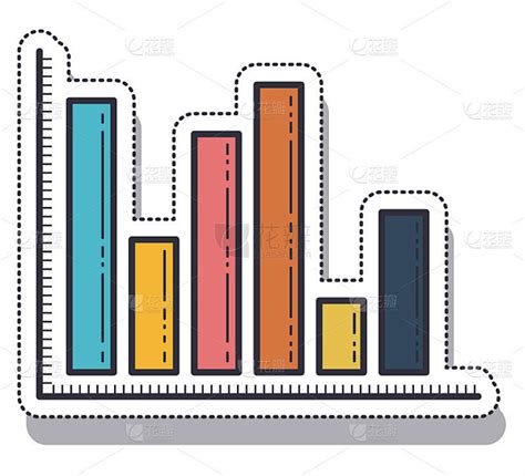条形统计数据隔离图标
