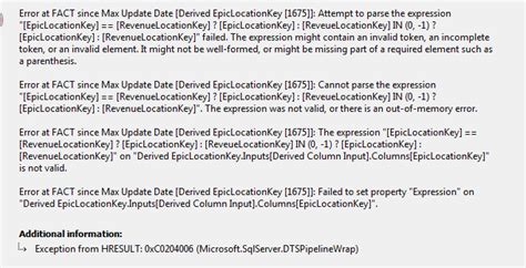 Sql Server Derived Column Transformation Conditions Error Stack