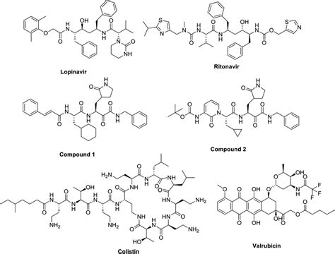 Structure Of Lopinavir And Ritonavir A Ketoamide Protease 1 And 2